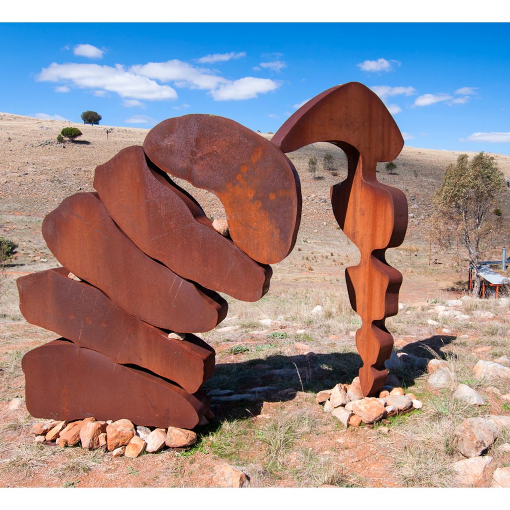 Floating Figure - 4.5m Abstract Sculpture, Corten-Steel Sculpture ...